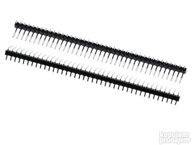 Pin letvica muska 40 pin 2.54mm 90 stepeni ugao za Arduino ...