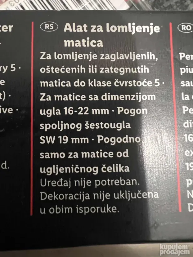 Parkside Alat Za Secenje Proklizalih Matica Srafova - KupujemProdajem
