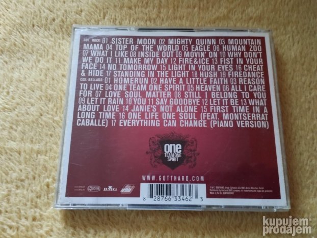 Gotthard One Team One Spirit - The Very Best 2cd (2004) - KupujemProdajem