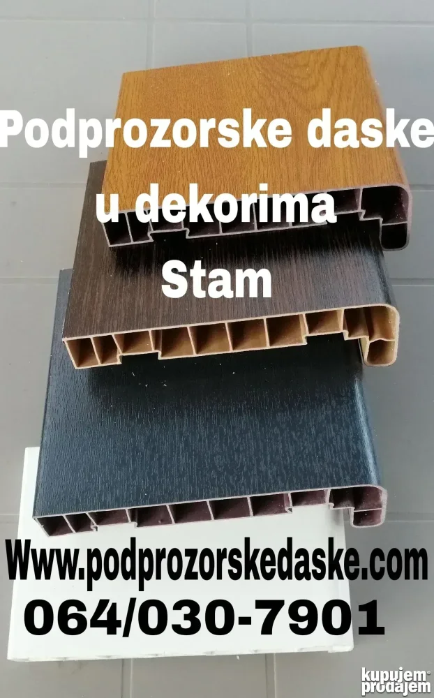 Podprozorske daske-pvc okapnice, klupice potprozorske u boji ...