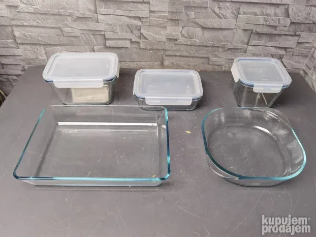 IKEA Staklene posude sa poklopcima SET - KupujemProdajem