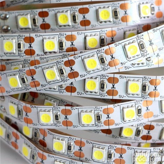 LED trake 5V 60 dioda/m SMD 5050 - KupujemProdajem