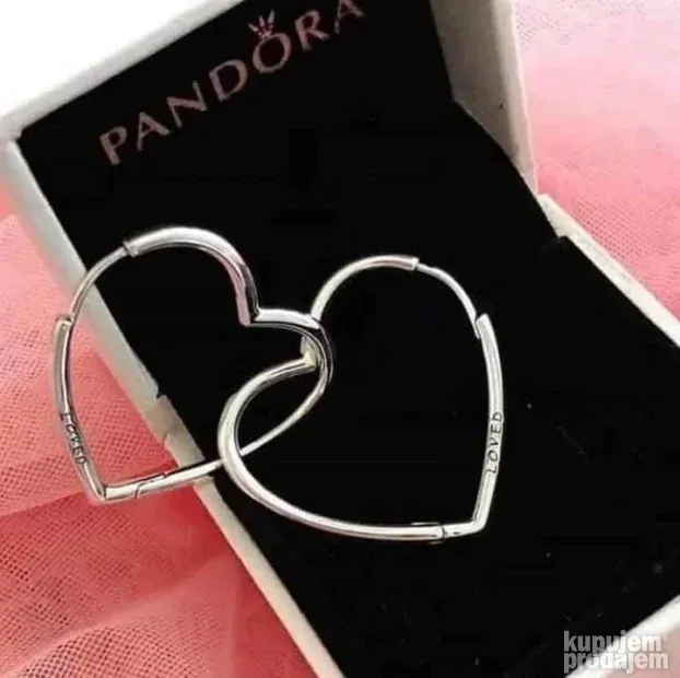 PANDORA mindjuse Asymmetric Hearts of Love srebro ale s925 ...