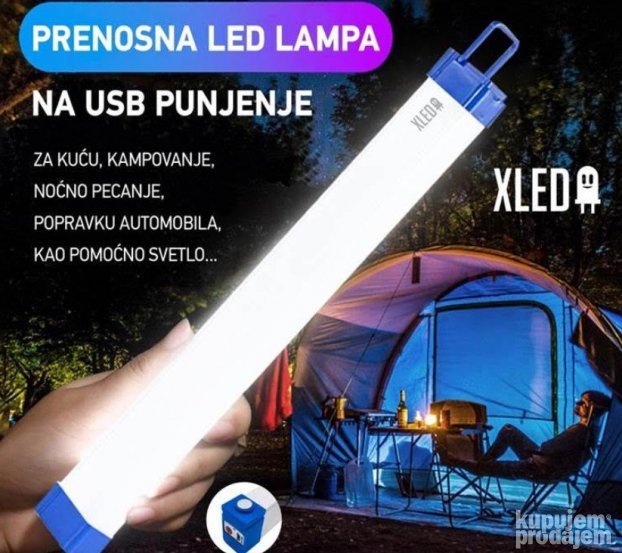 Prenosna LED lampa na Usb punjenje LL20 8W 030595 - KupujemProdajem