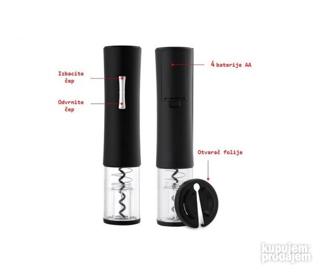 Elektricni otvarac vina otvarac za boce 4u1 - KupujemProdajem