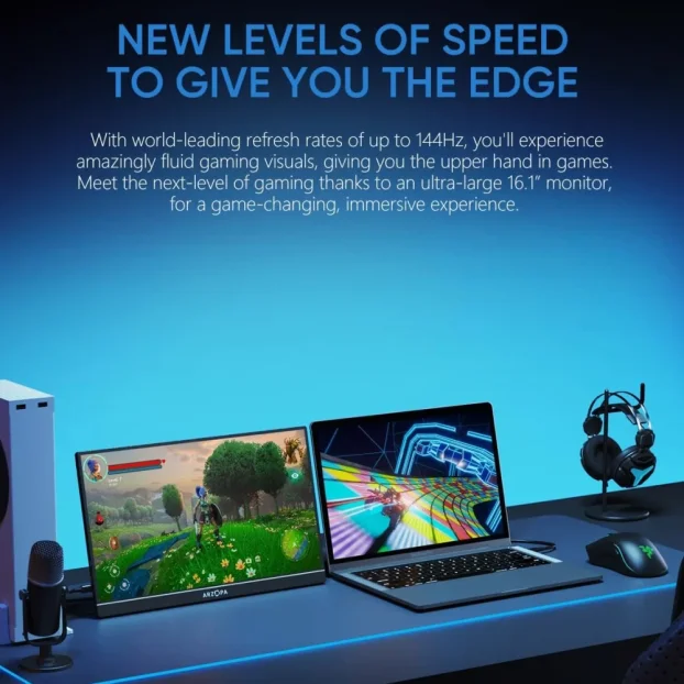 Eksterni prenosni monitor Arzopa Z1FC 16,1 sivi FHD 144hz - KupujemProdajem