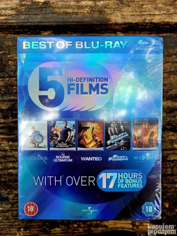 Blu-Ray 5 Hi-Definition Films Set NOVO - KupujemProdajem