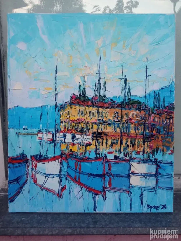 Jadran ulje na platnu 70x50 - KupujemProdajem