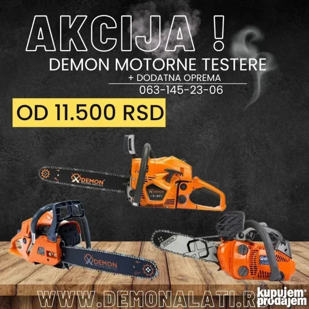 Demon testera CS-65T 4.4KS i Demon testera CS-58T 3KS - KupujemProdajem