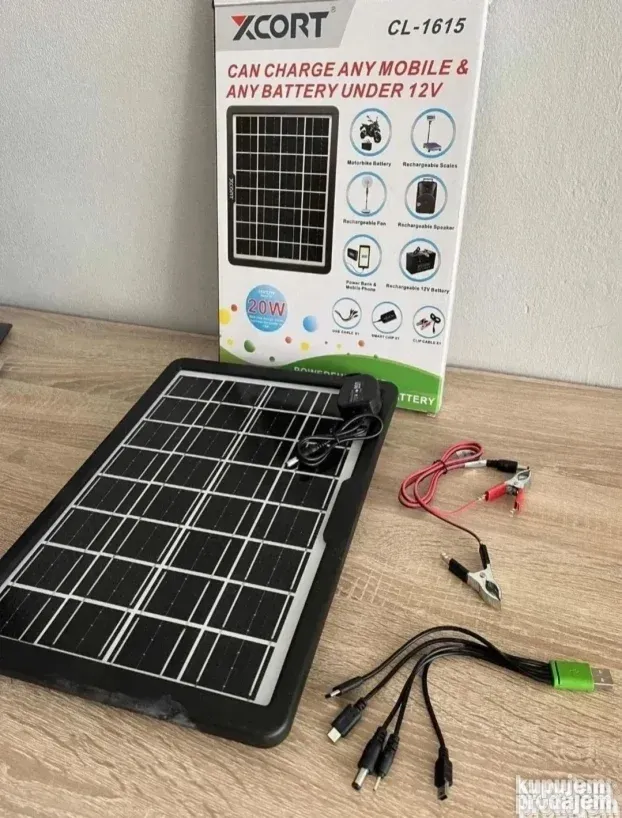 Solarni panel 20w punjac Solarni punjac paneli - KupujemProdajem
