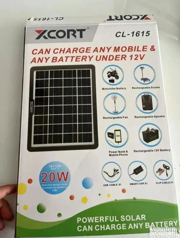 Solarni panel 20w punjac Solarni punjac paneli - KupujemProdajem
