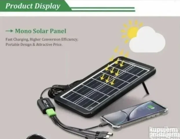 Solarni panel 20w punjac Solarni punjac paneli - KupujemProdajem