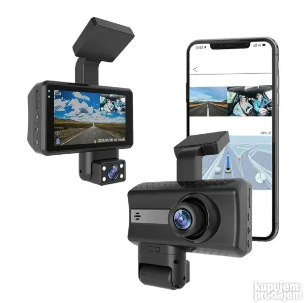 HD Kamera za Auto sa Dvostrukim Objektivom - KupujemProdajem