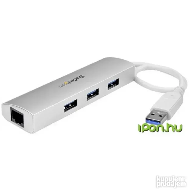 Startech 3-port Portable Usb 3.0 Hub Plus Gigabit Ethernet ... Startech 3-port Portable Usb 3.0 Hub Plus Gigabit Ethernet ...