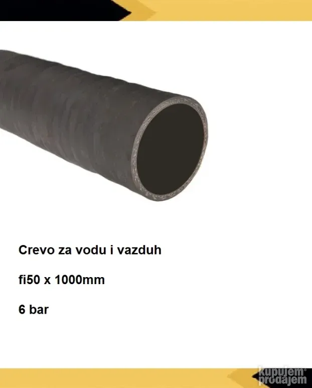 Crevo za vodu i vazduh - fi50 x 1000mm 6 bar - KupujemProdajem