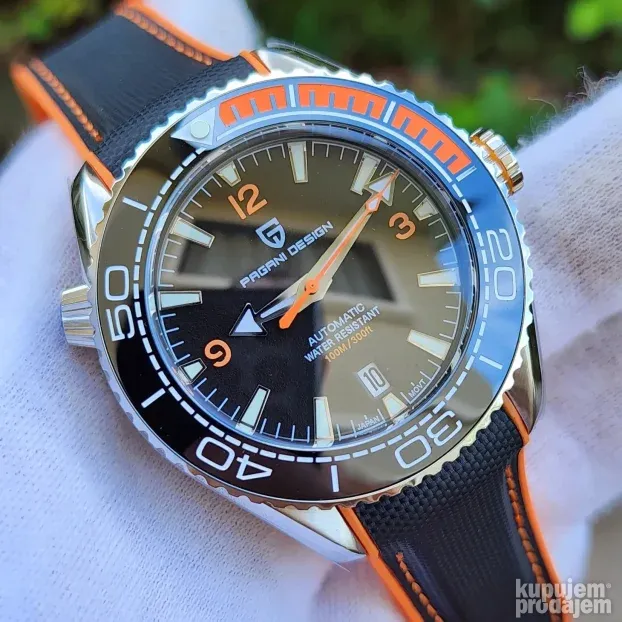 Pagani Design PD-1679 -Crna-Omega Seamaster Planet Ocean - KupujemProdajem