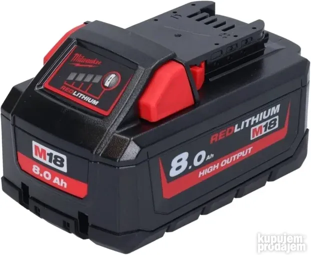 Milwaukee M18 HB8 18V 8Ah LI-ION baterija HIGH OUTPUT - KupujemProdajem