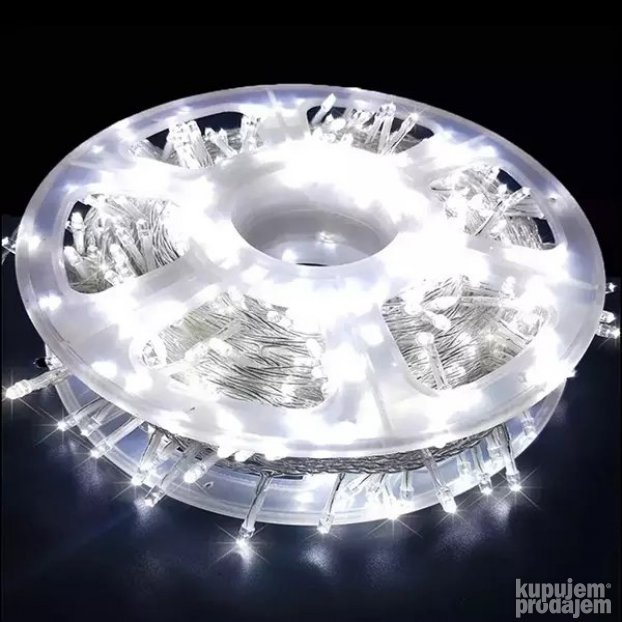 Led novogodisnje lampice 50m Bele - KupujemProdajem