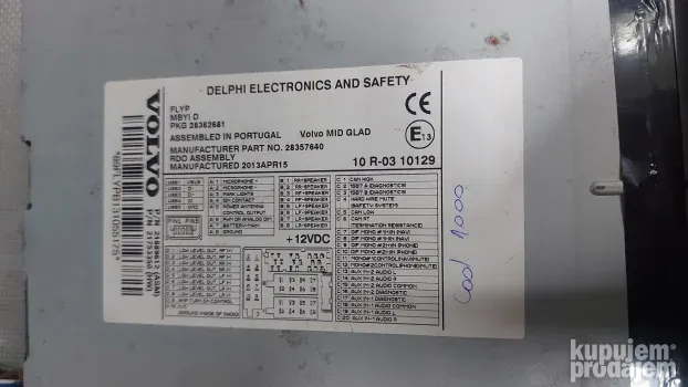 VOLVO cd mp3 usb za kamione -teretni program - KupujemProdajem