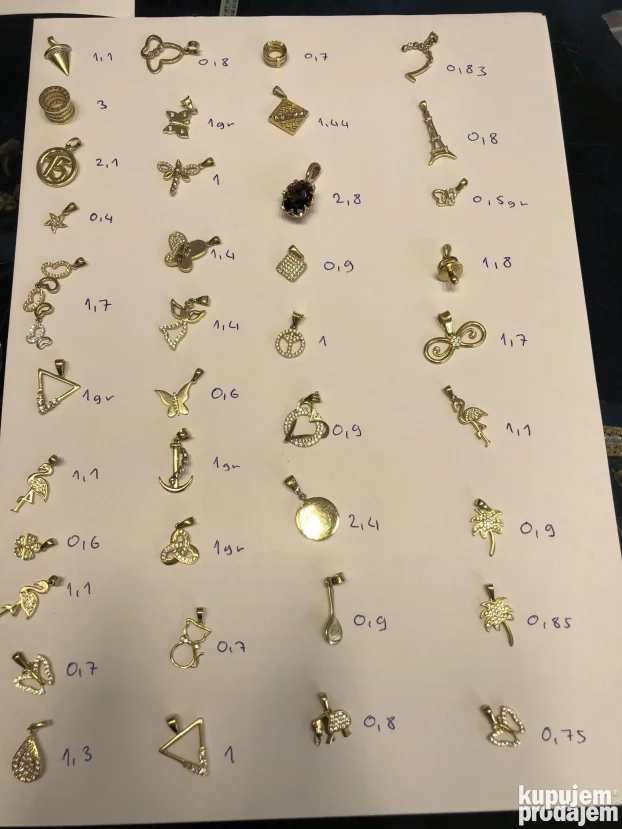 Zlatni privesci - KupujemProdajem