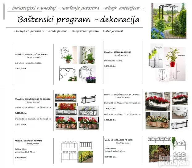 Baštenski program - ZIDNI NOSAČI ZA SAKSIJE - KupujemProdajem