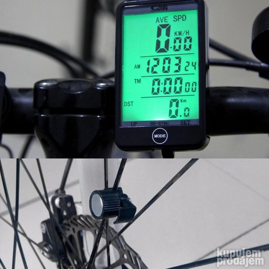 Brzinometar brzinomer bezicni Wireless vodotporan sa led - KupujemProdajem