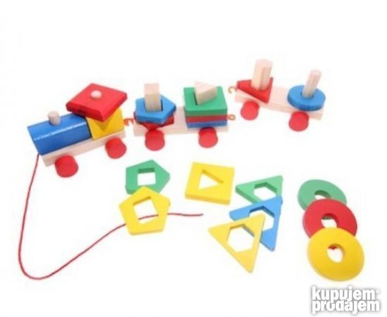 VOZIC-Drveni vozic sa delom za slagalicu-Drveni vozic - KupujemProdajem