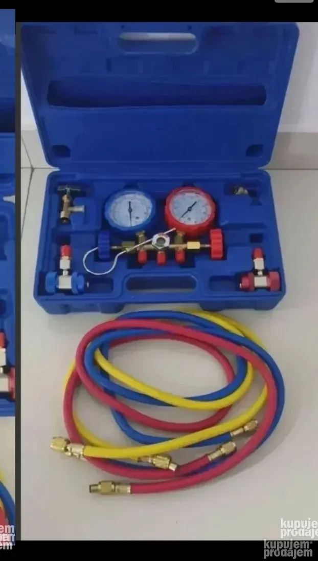 Alat za klime- manometri sa crevima u kompletu - KupujemProdajem