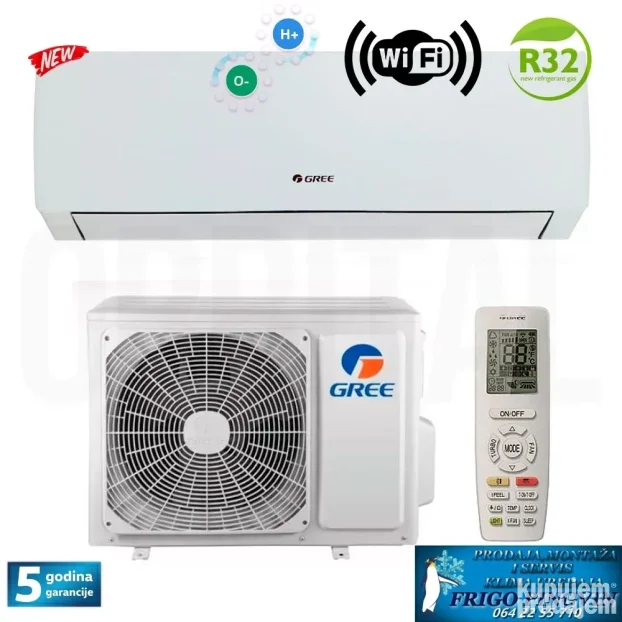 Gree Pular Eco Plus WiFi 12k inverter sa ugradnjom 68900din ...