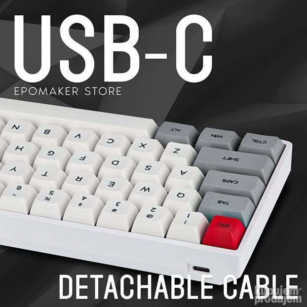 EPOMAKER SKYLOONG SK61 RGB Mehanicka tastatura Red Switches ...