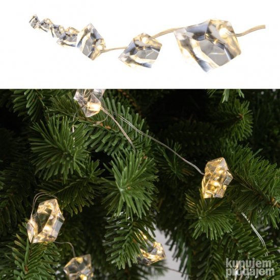 Lampice za jelku "kristal" sa 20 micro LED dioda ML21/WW - KupujemProdajem