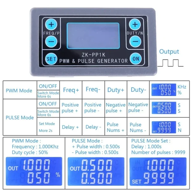 Signalni Generator ZK-PP1K LCD PWM 1-150kHz - KupujemProdajem