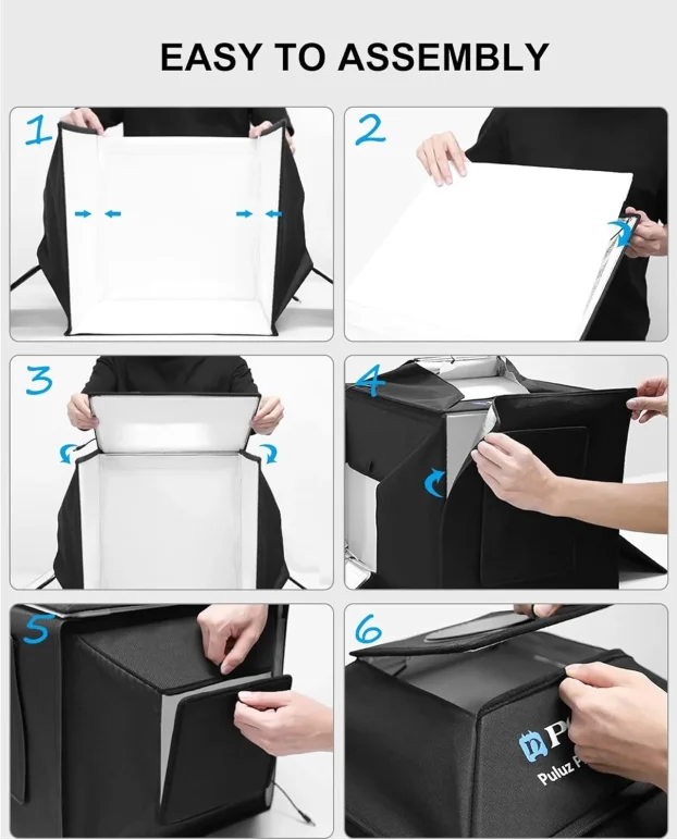 LED Prenosivi studio - svetlosni box sa 4 pozadine - KupujemProdajem