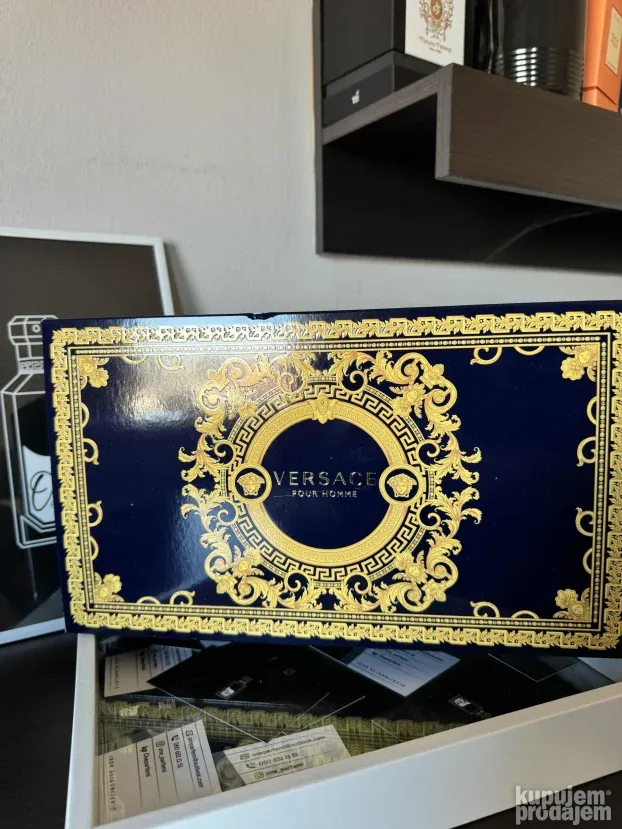 VERSACE POUR HOMME edt 100ml + 10ml + Trousse set 2021 - KupujemProdajem