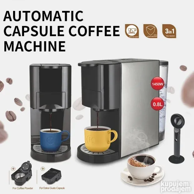 Aparat za kafu espreso, dolce gusto, nespreso 3 u 1 - KupujemProdajem