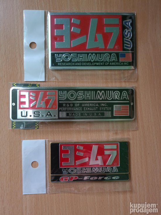 Alu nalepnice Yoshimura za auspuh - KupujemProdajem