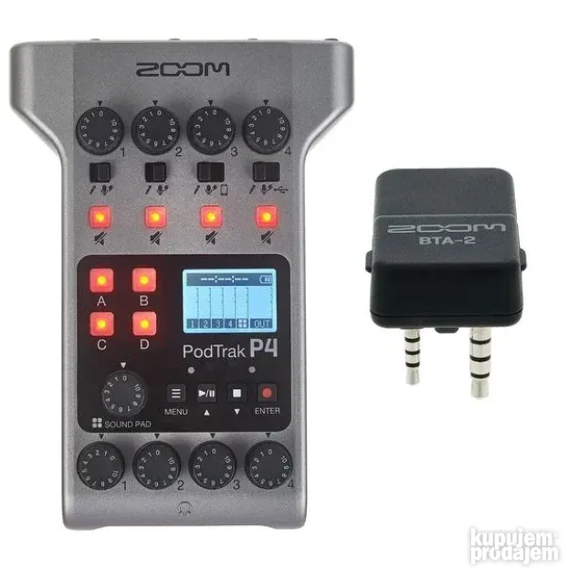 Audio Interface Zoom podtrak p4 bta-2 bundle - KupujemProdajem