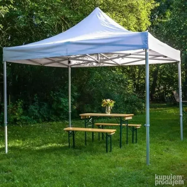 Tenda - paviljon sklopivi 3x3m - beli - KupujemProdajem