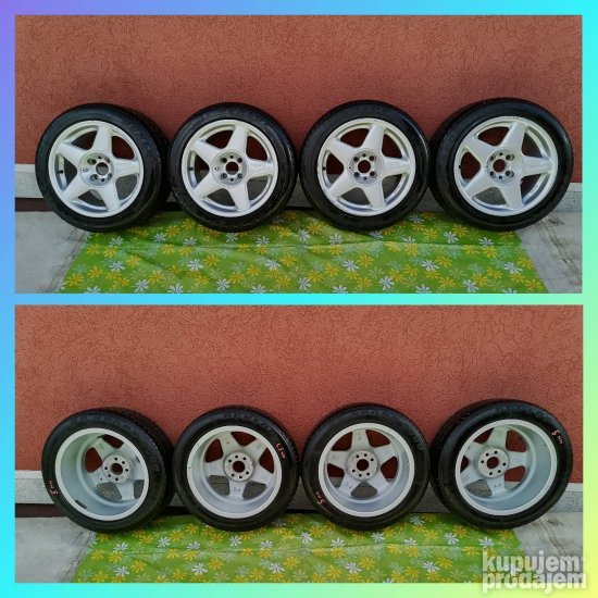 Alu felne 4x98 15 AZEV Type C 7.5 jota (4 kom) BEZ GUMA - KupujemProdajem