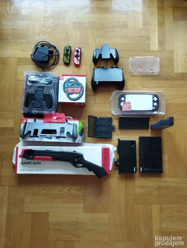 Nintendo Switch oprema Joycon Grip Punjac Adapter Case nds ...