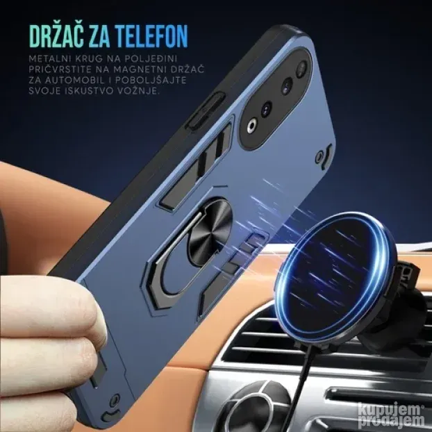 Maska Hard Ring za Samsung S938B Galaxy S25 Ultra crna - KupujemProdajem