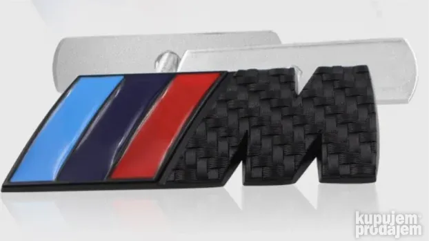 BMW M znacka mat crna karbon za prednju masku - KupujemProdajem