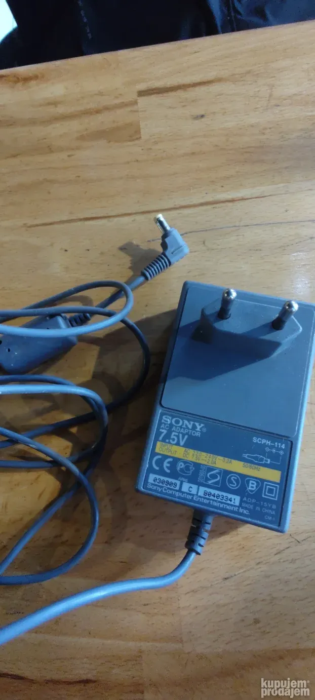 7.5V AC Adapter Sony PSONE Playstation 1 model SCPH-114 - KupujemProdajem