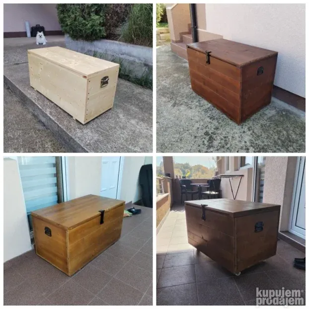 Drveni sanduci za odlaganje stvari - KupujemProdajem