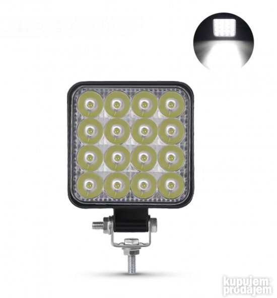 Radna svetla LED kockasta 48W za Auta, Traktore i Mašine - KupujemProdajem