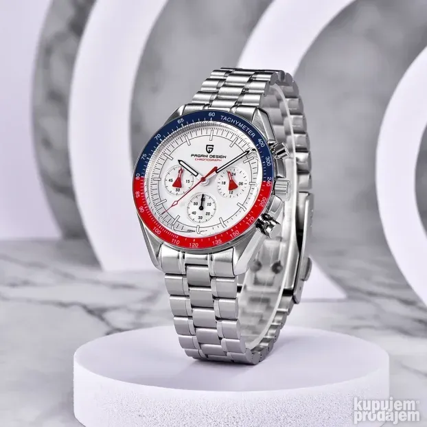 PAGANI DESIGN PD-1701 - 40mm - Pepsi - Omega Speedmaster - KupujemProdajem