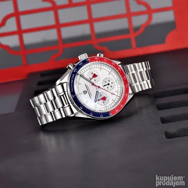 PAGANI DESIGN PD-1701 - 40mm - Pepsi - Omega Speedmaster - KupujemProdajem