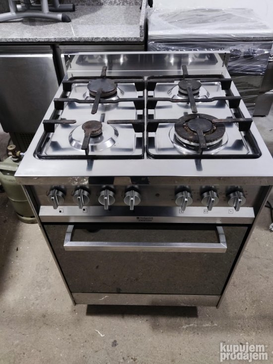 Sporet na plin sa turbo rernom INOX - KupujemProdajem