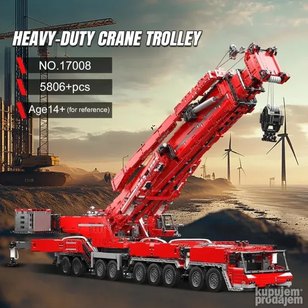 Mould King Technik Crane Truck, Remote Controlled 17008 - KupujemProdajem