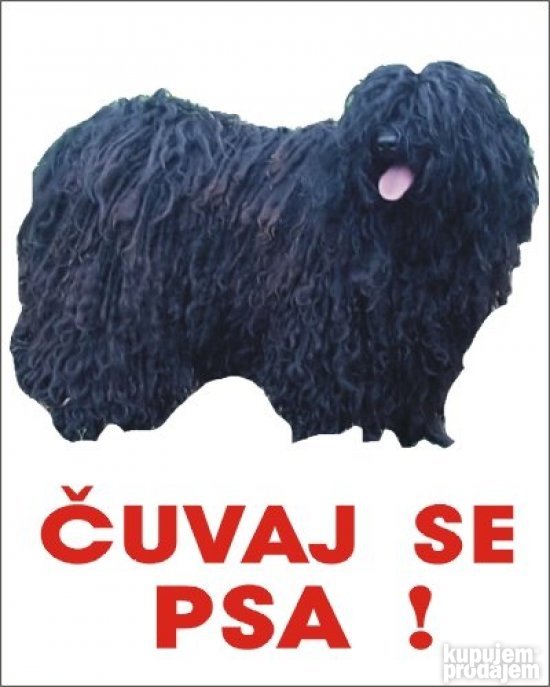 MAĐARSKI PULI - Čuvaj se psa Metalne table i nalepnice - KupujemProdajem
